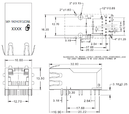PoE Component-RJ45 Magnetics-POE RJ45 Series ( PoE / PoE+ ) 100 ...