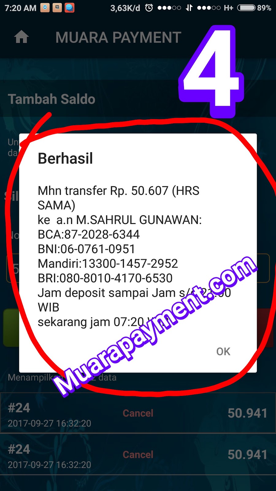 CARA DEPOSIT ~ muarapayment