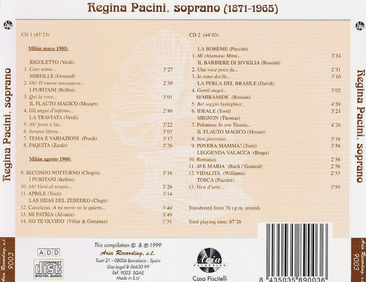 afina tus oidos: Regina Pacini Soprano