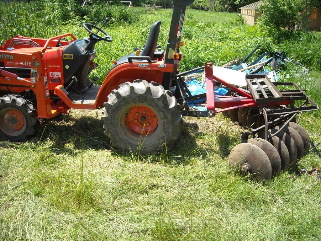 Stark Hollow Farm: Vanessa Conquers the Ancient Disc Harrow