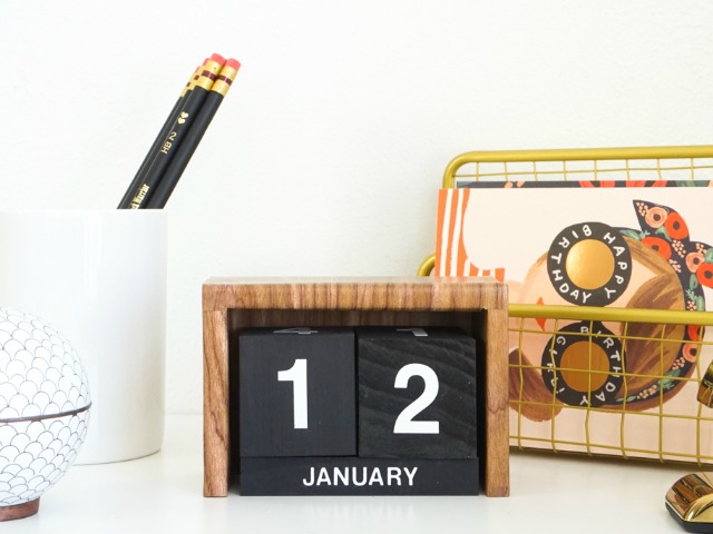 Decoración Fácil: DIY calendario Flip-clock