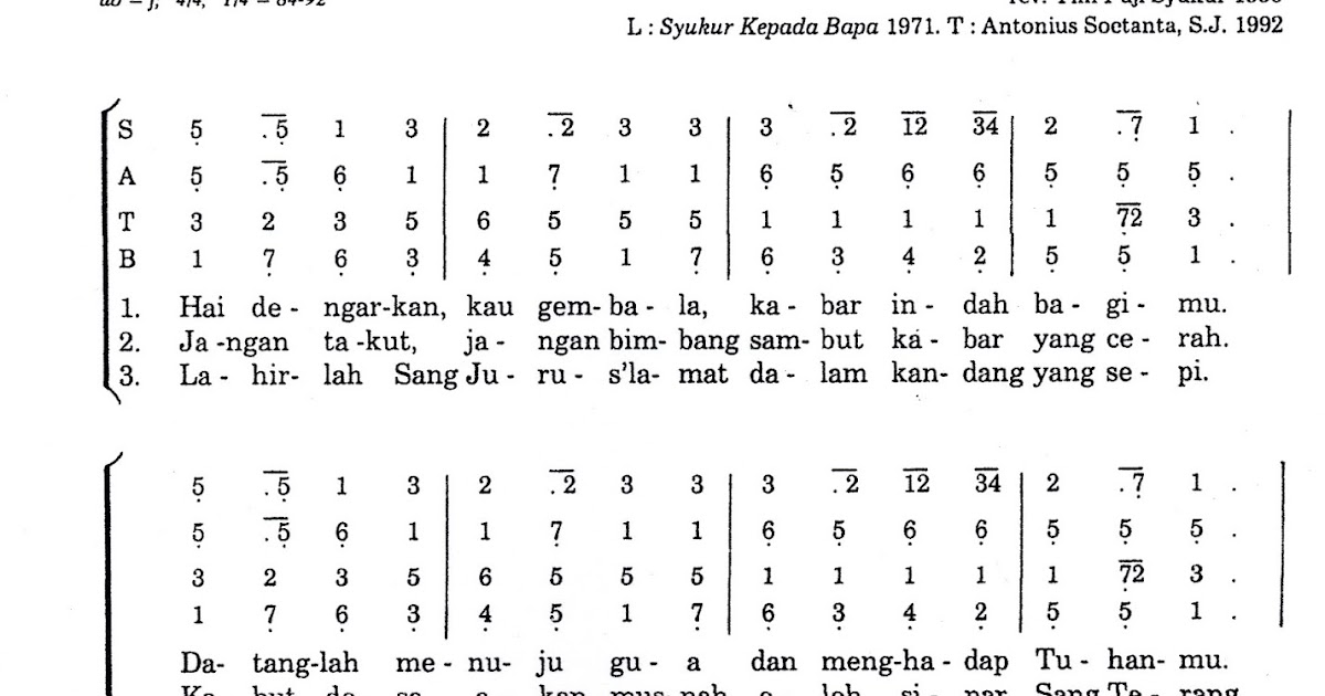 St Caecilia Choir Mkw: Hai Dengarkan, Kau Gembala - PUJI SYUKUR