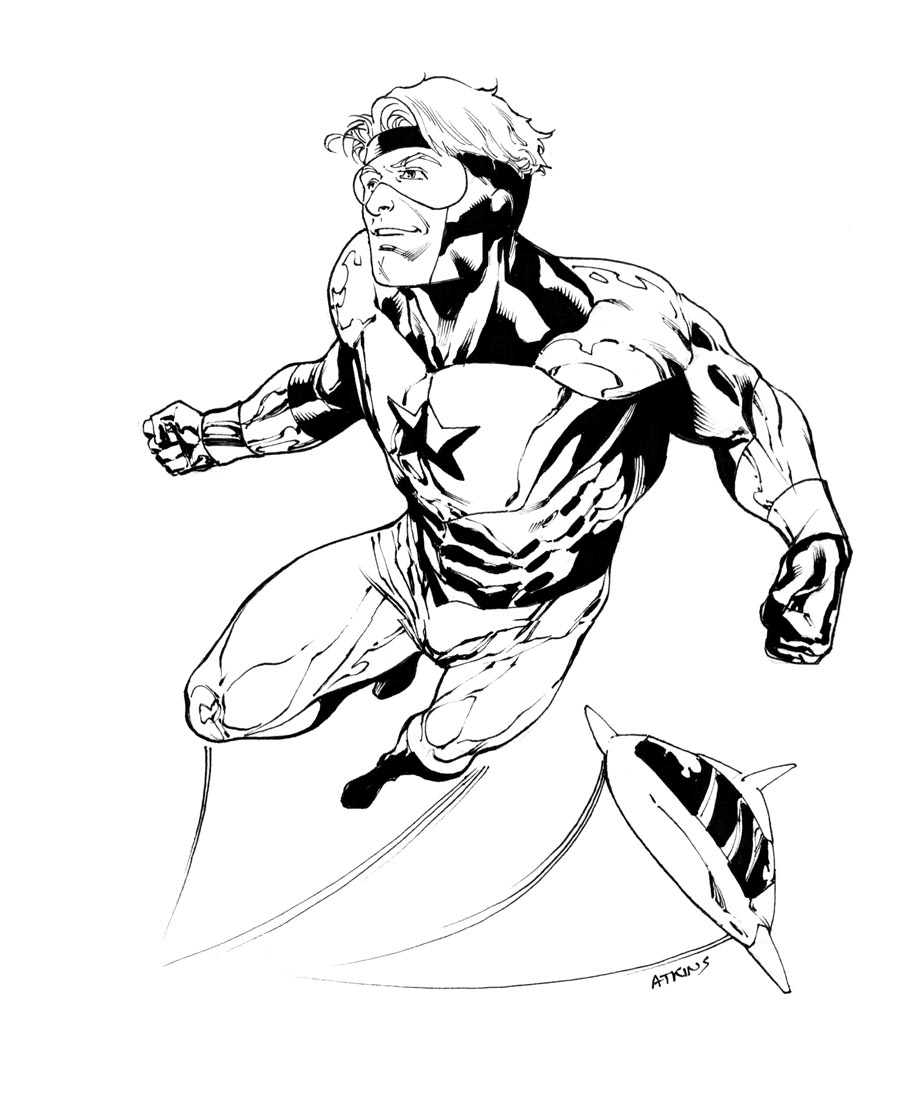 Robert Atkins Art: Booster and Skeets...