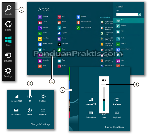 Cara Menggunakan Charms Windows 8