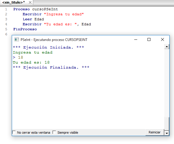 Curso de PSeInt : Comandos