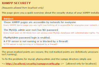 Dunia Edukasi dan TI: Cara Setting Password root MySQL Menggunakan XAMPP