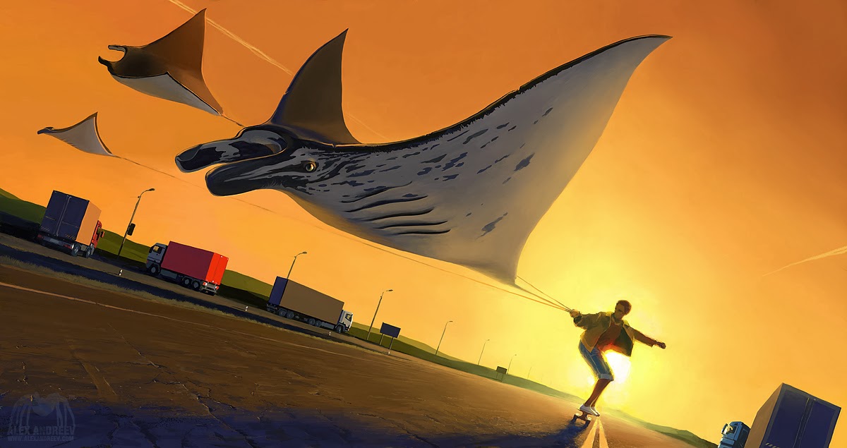 Ilustradores - O Surrealismo de Alex Andreyev - Red Behavior
