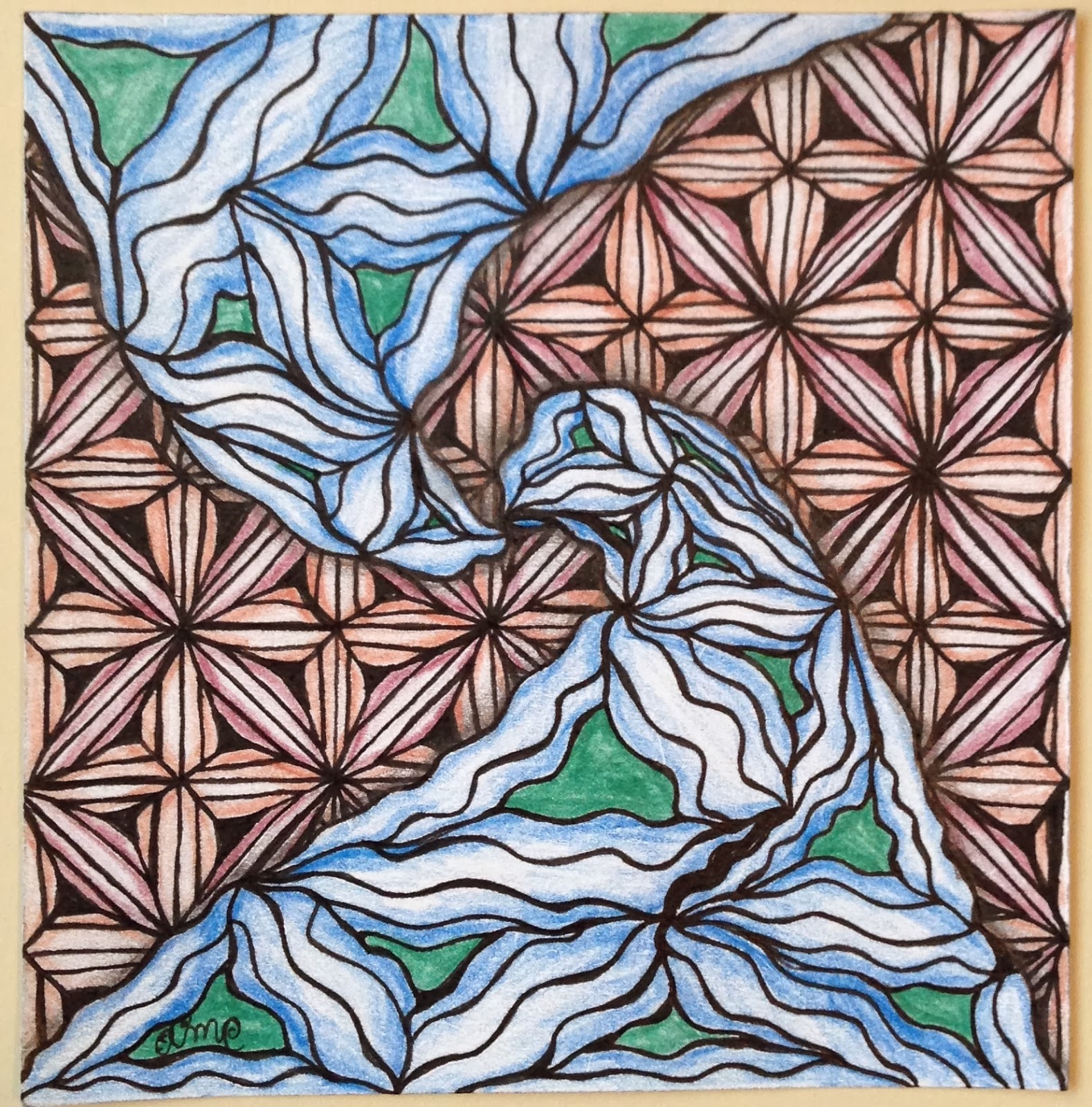 Tickled To Tangle: "It's a String Thing" #25 Tiles