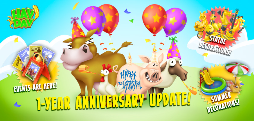 badaro...: 아이폰 생산게임 헤이데이(HayDay) 1주년&여름 업데이트