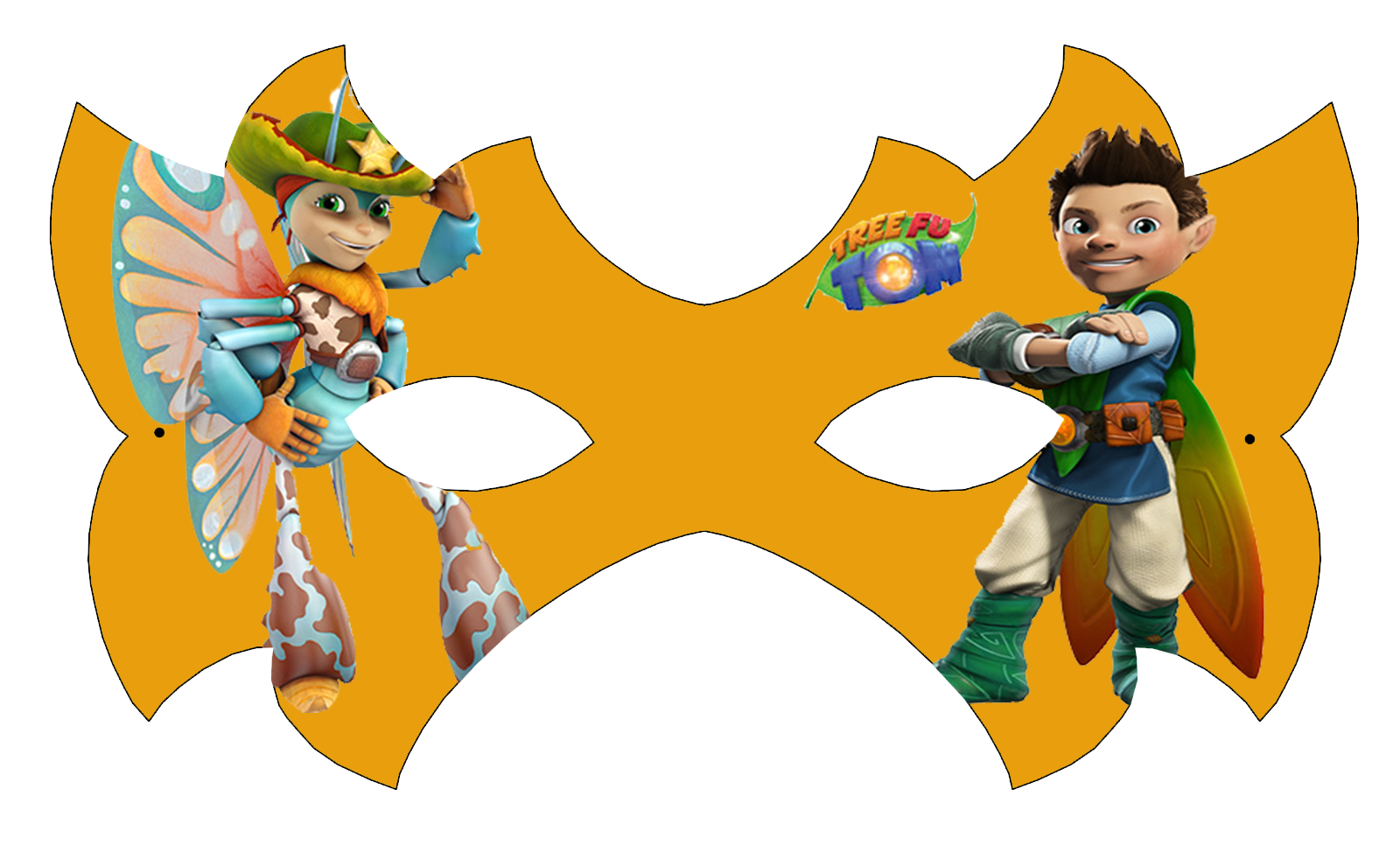 Tree Fu Tom: Free Printable Mask. - Oh My Fiesta! in english
