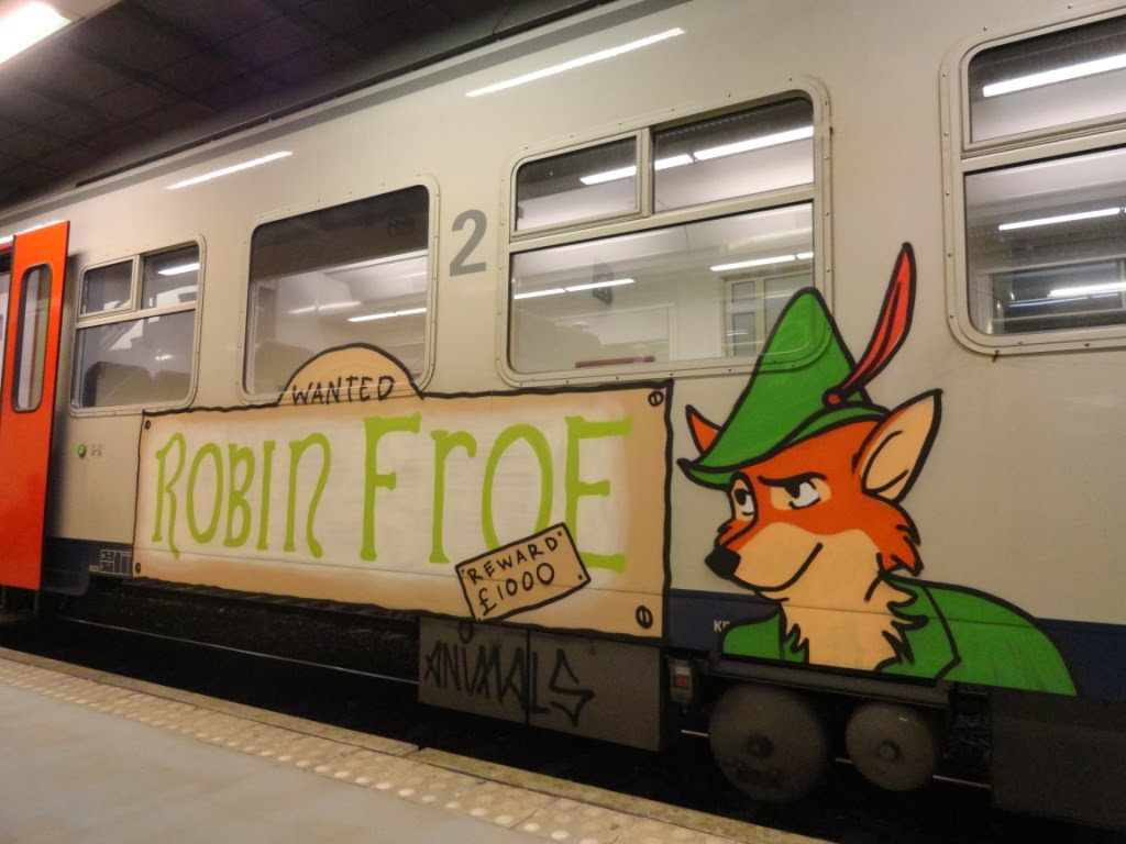 ROBIN HOOD Art on Train