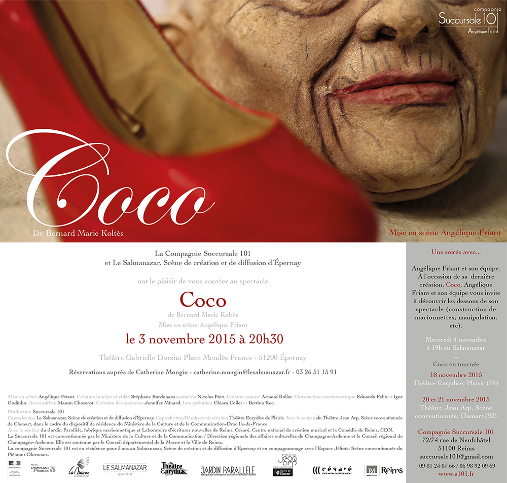 CARMADOU: Coco - Bernard Marie Koltes (Cie Succursale 101)