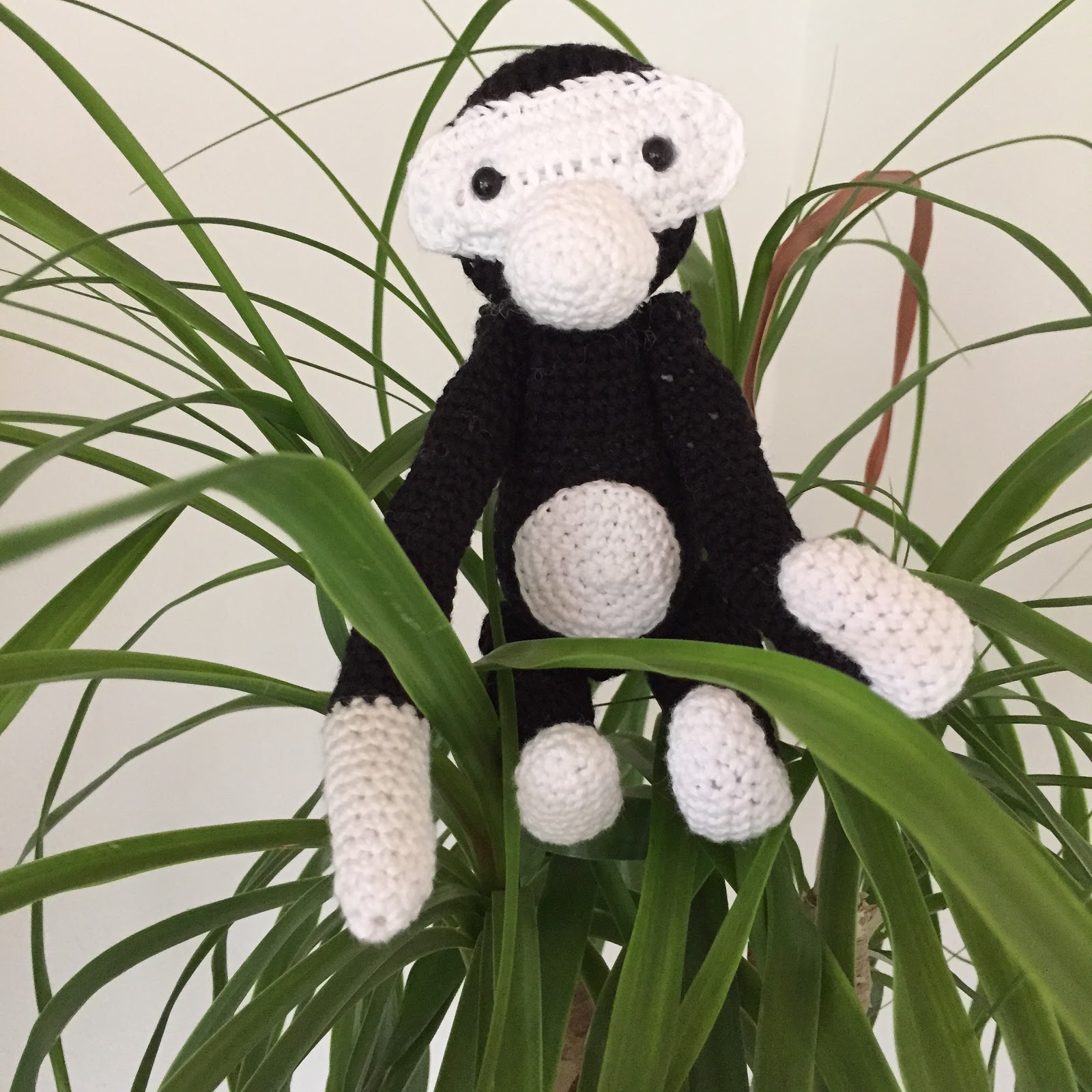 sysletrolden: En sort hvid abe