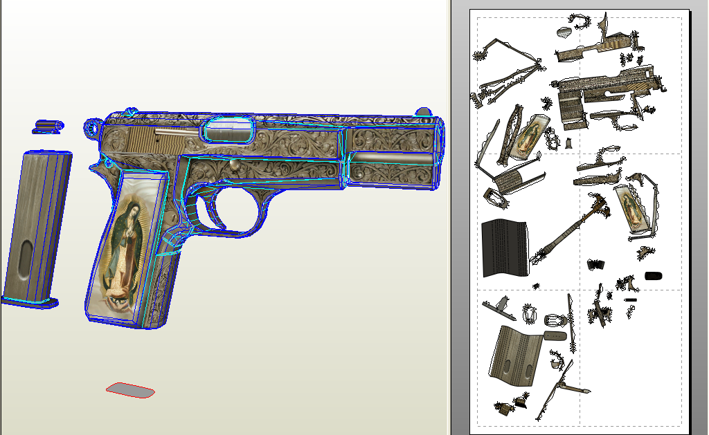 Evans Papercraft Blog: Maria 9mm pistol Update