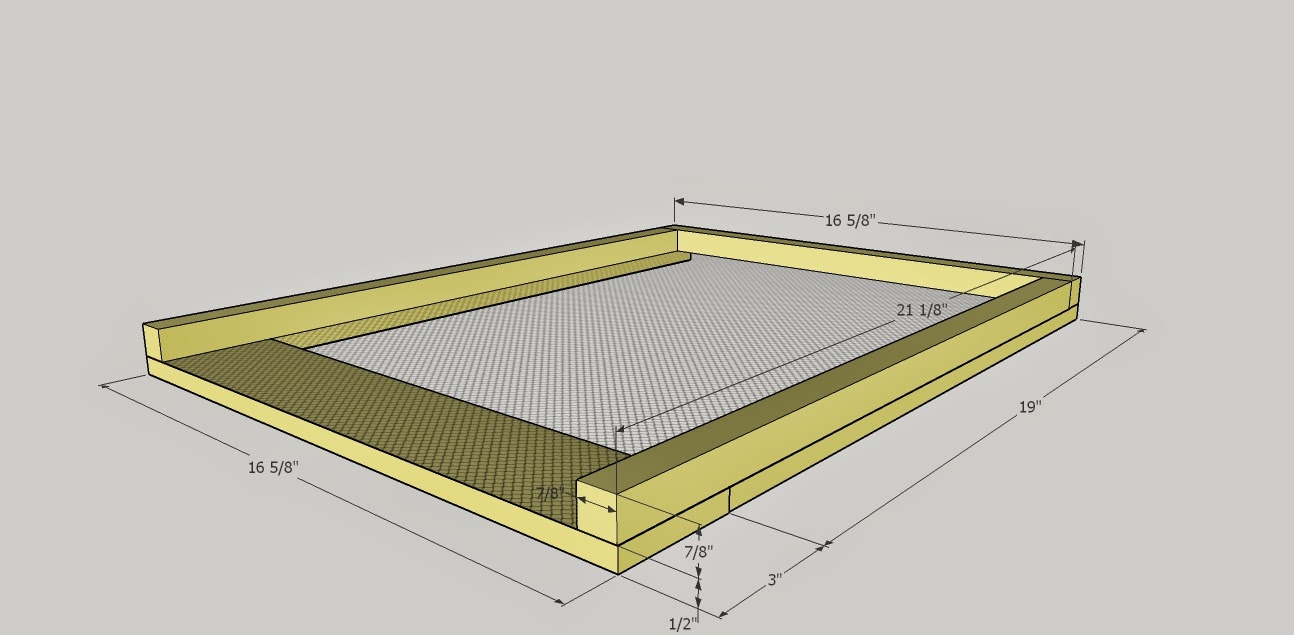 Honeydrunk Apiares: Build Your Own: Screened Bottom Board