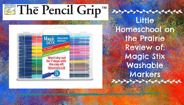 Little Homeschool on the Prairie: Magic Stix Washable Markers Review