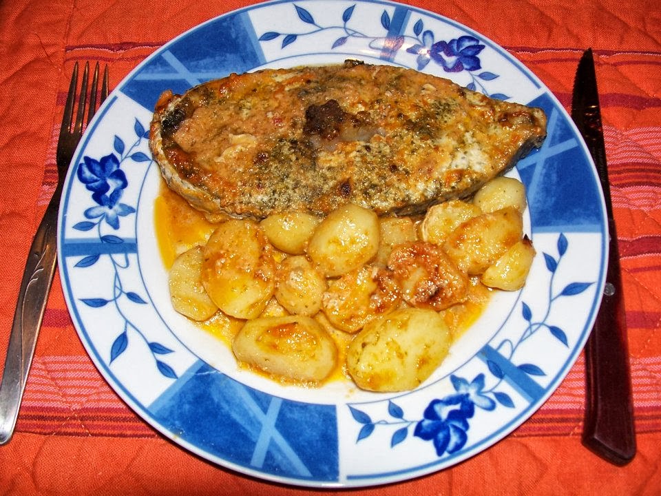 Tentação de Sabores: Perca no forno com batatas