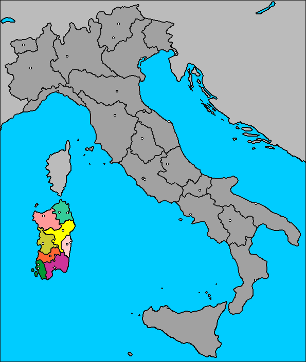 Viaje a Cerdeña: GEOGRAFÍA ISLA DE CERDEÑA