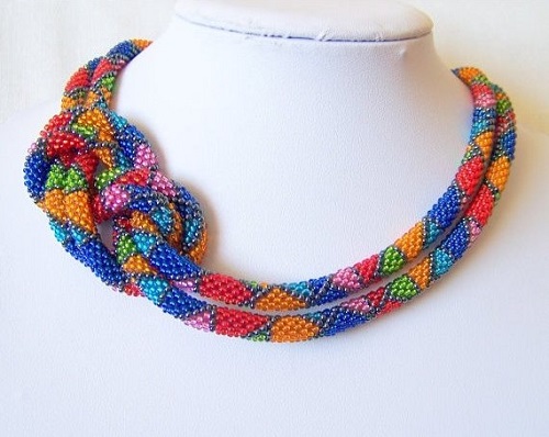Colorful Bead Crochet Jewelry by Lutita / The Beading Gem