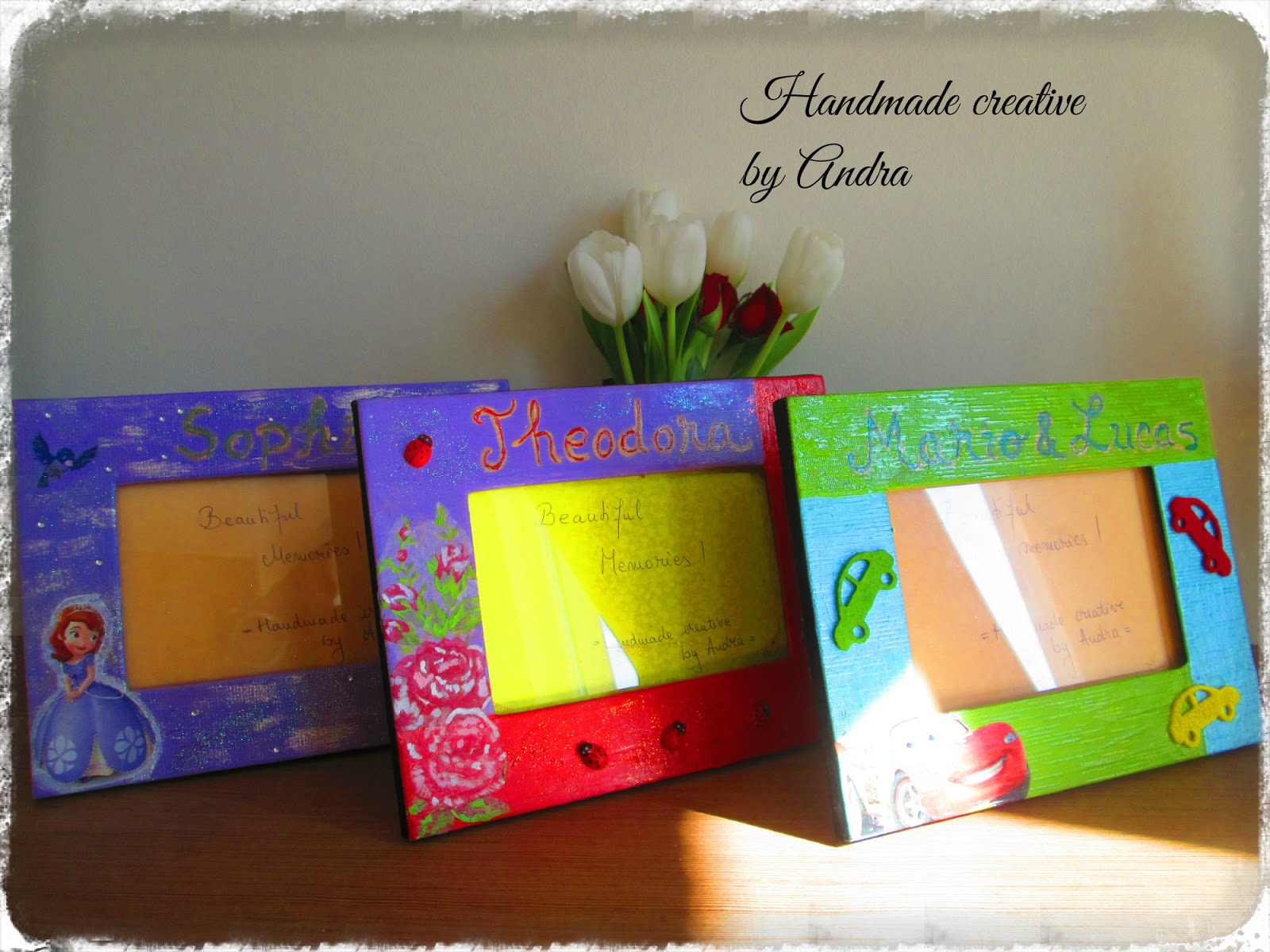 Handmade creative by Andra: Rame foto handmade