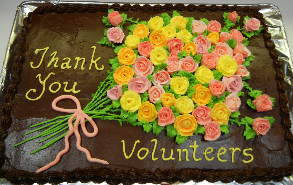 Ronna's Blog: Volunteer Appreciation Cake