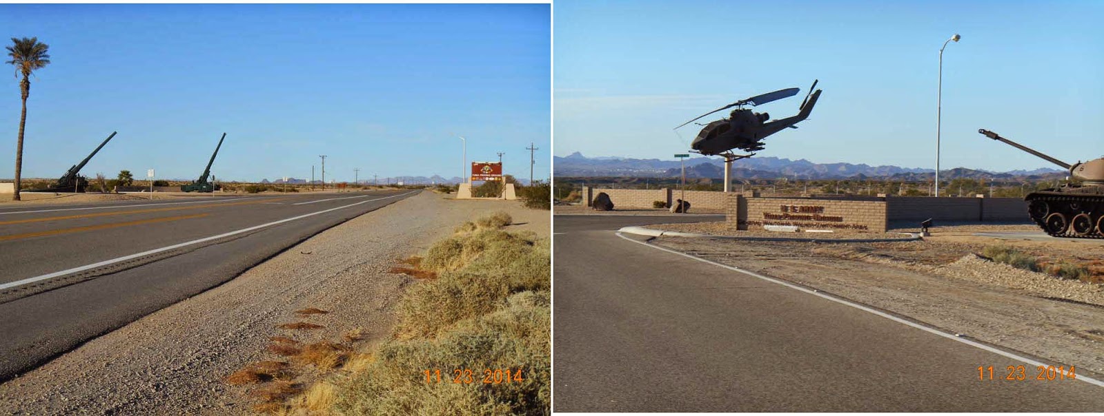 Bob & Sharon'sTravel Adventures: Yuma Proving Ground, AZ - 11/24/14
