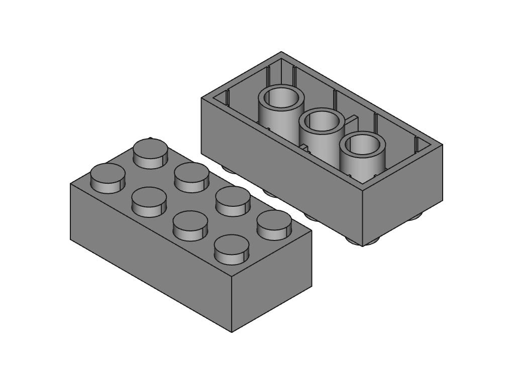 Antonio Vallecillos: Ladrillo básico de LEGO en FreeCAD