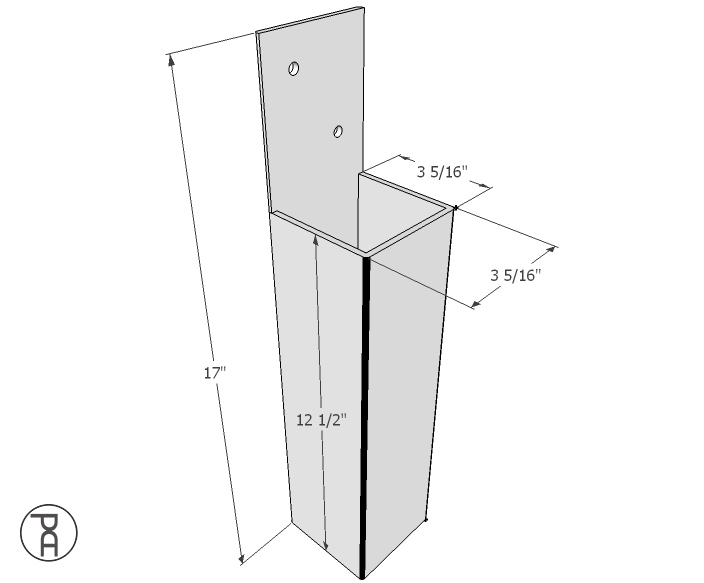 Simple Metal Leg Beam Bench | Video + Plans | Pneumatic Addict