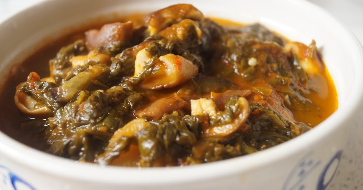 The Vegan Nigerian: Efo Riro with Mushrooms & Aubergine