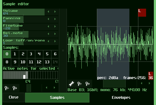 Sunvox samples - militaryatila