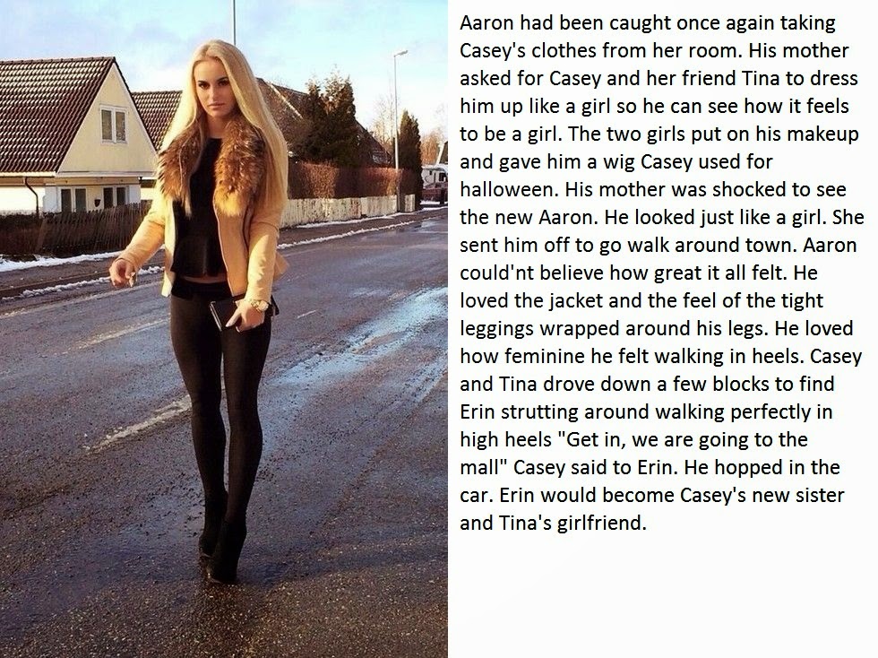 Deenas Tg Captions Aaron Becomes Erin
