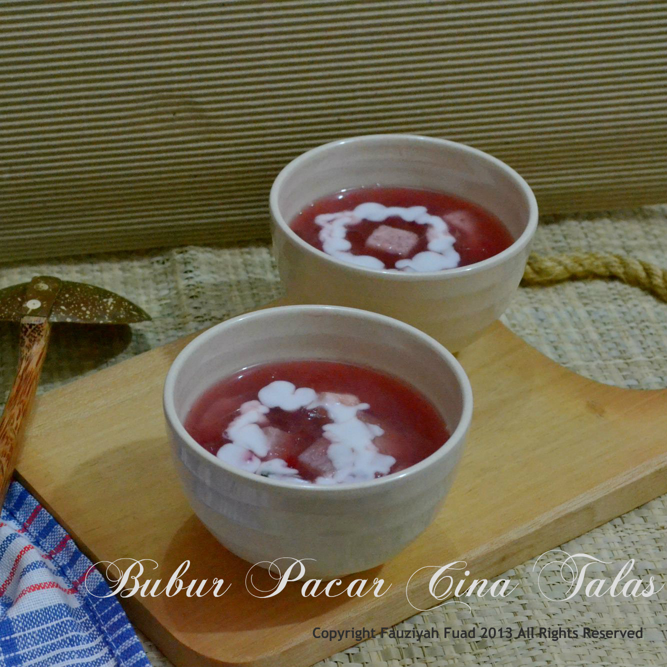 from my little kitchen: bubur pacar cina talas