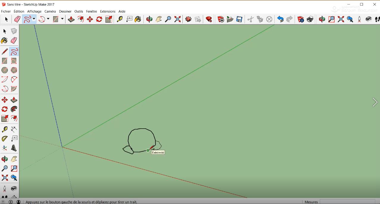 BatirSaMaison.net: SKetchUp pour les débutants 4. Outils: Main Levée ...