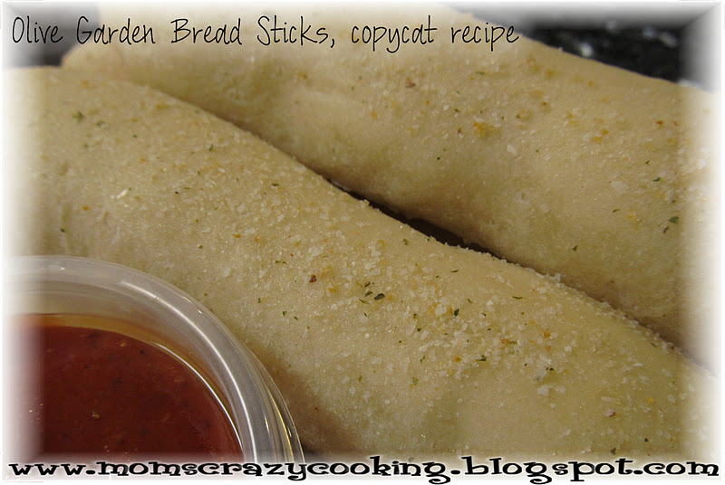 MOMS CRAZY COOKING: Olive Garden Bread Sticks: Thanksgiving Feast 2011