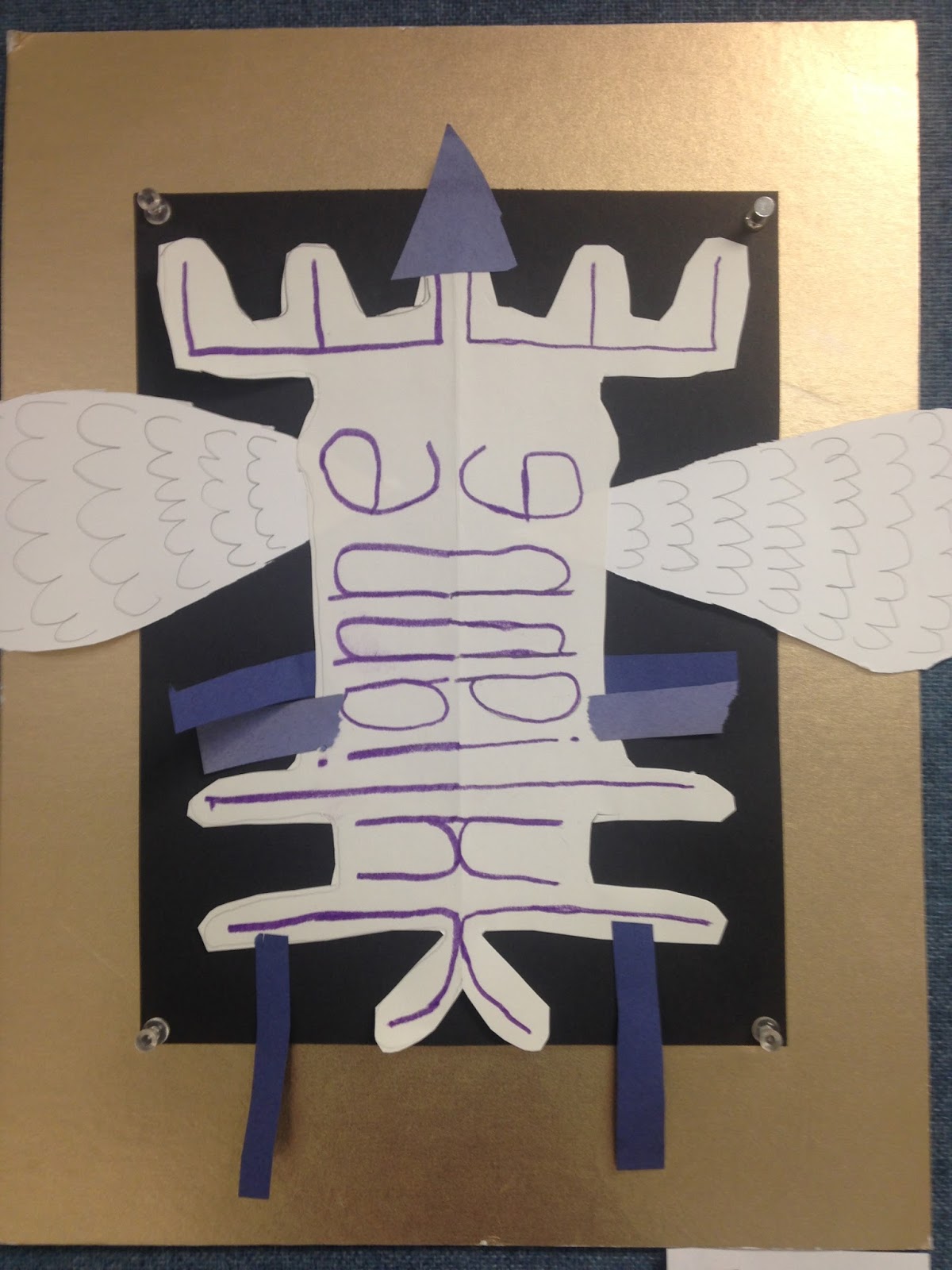 Rosell Art: 2nd Grade - Symmetrical Name Bugs