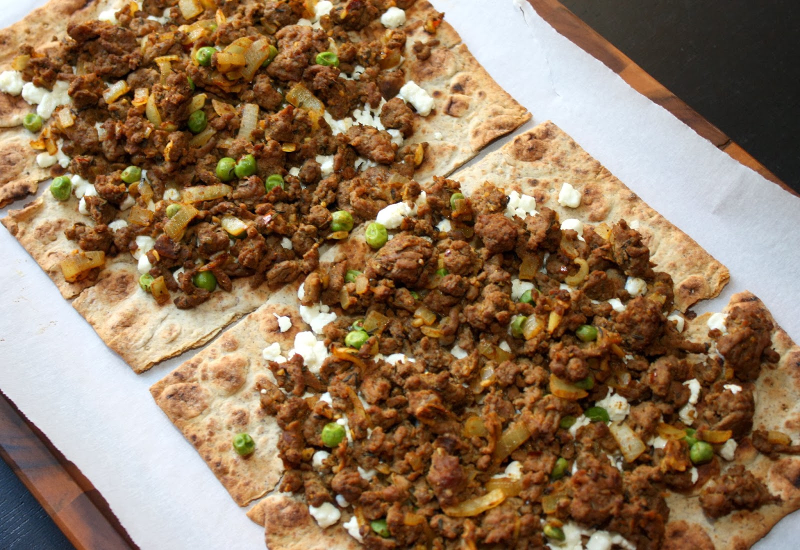 The Bitchin' Kitchin': Jamaican Beef Patty Flatbread