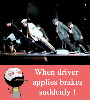When driver applies brakes suddenly! - BRO