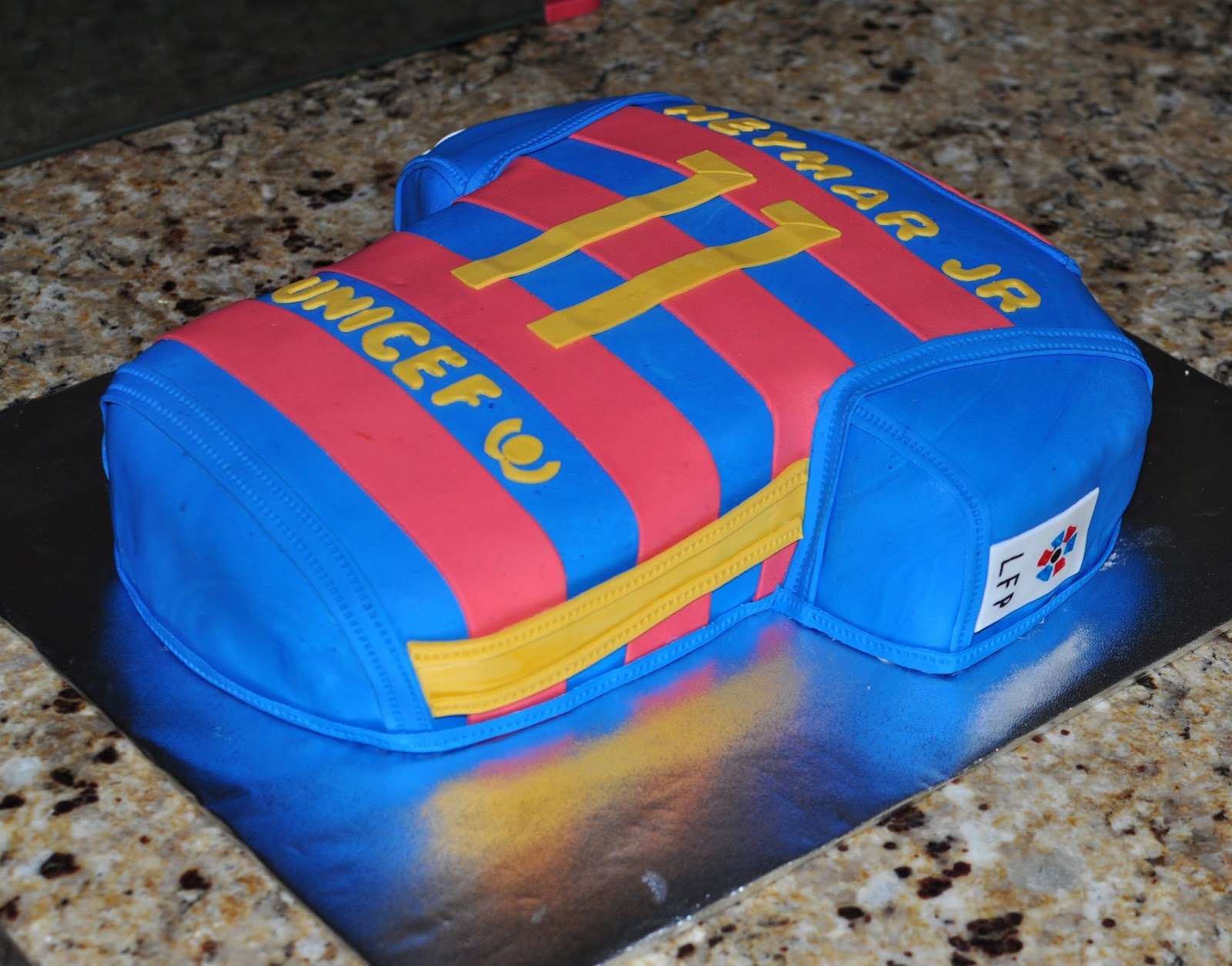The Bake More: Neymar Jr Jersey Cake