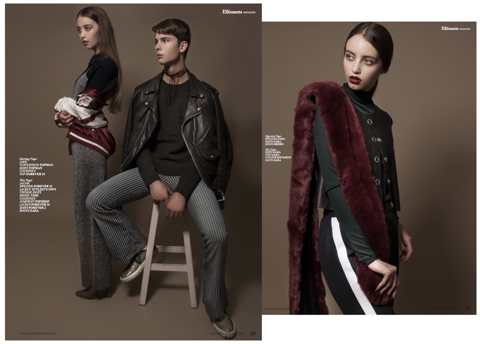 COURTNEY KITT & JACOB MYERS / ELLEMENTS MAGAZINE, February 2017 ...