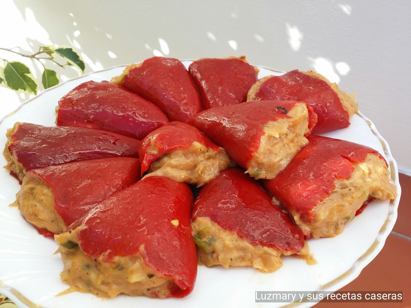 Luzmary y sus recetas caseras: PIMIENTOS DEL PIQUILLO RELLENOS DE ATÚN ...