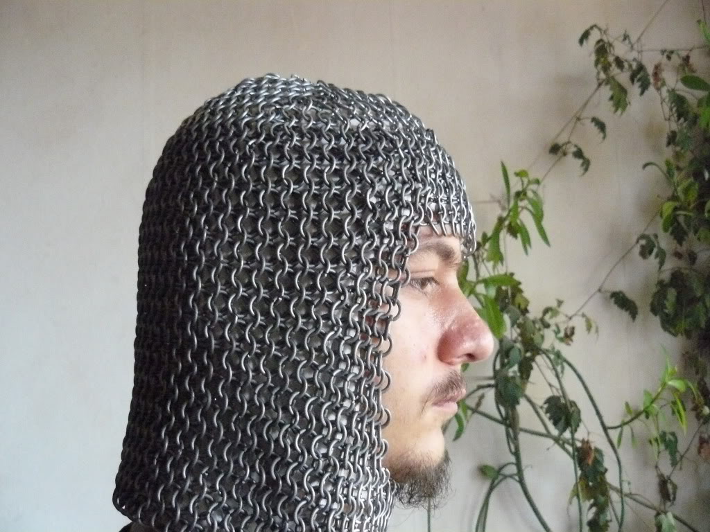 On the art of Chainmaille - making a coif part 3 ~ Drunkethics