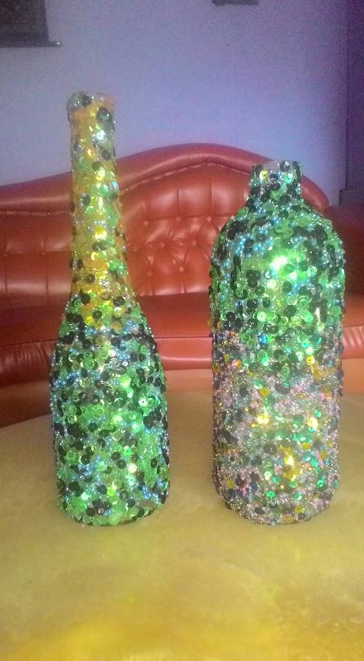 KREASI DAUR ULANG SAMPAH SEDERHANA : DAUR ULANG BOTOL KACA JADI HIASAN