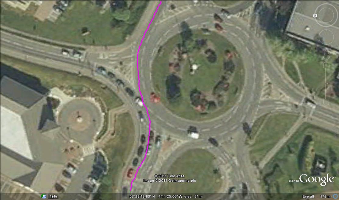 Martin's driving: You are currently approaching Inshes Roundabout. Don ...