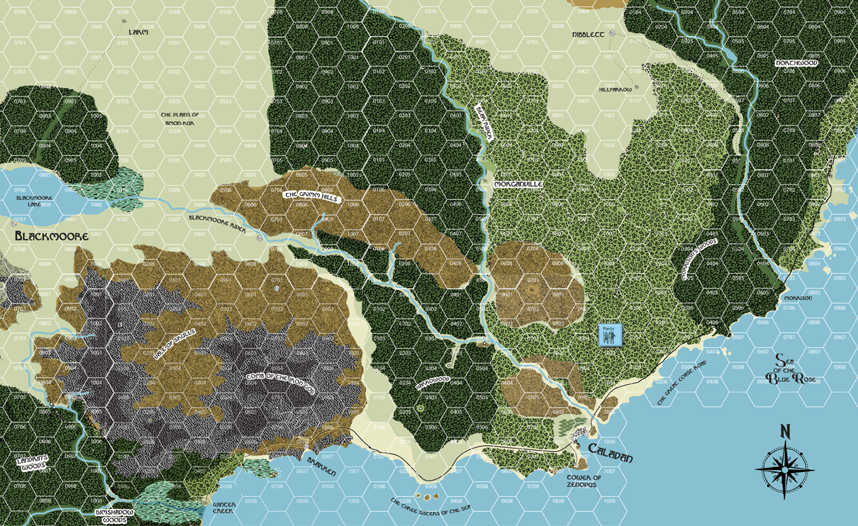 The Warlock's Home Brew: Campaign Hex Map