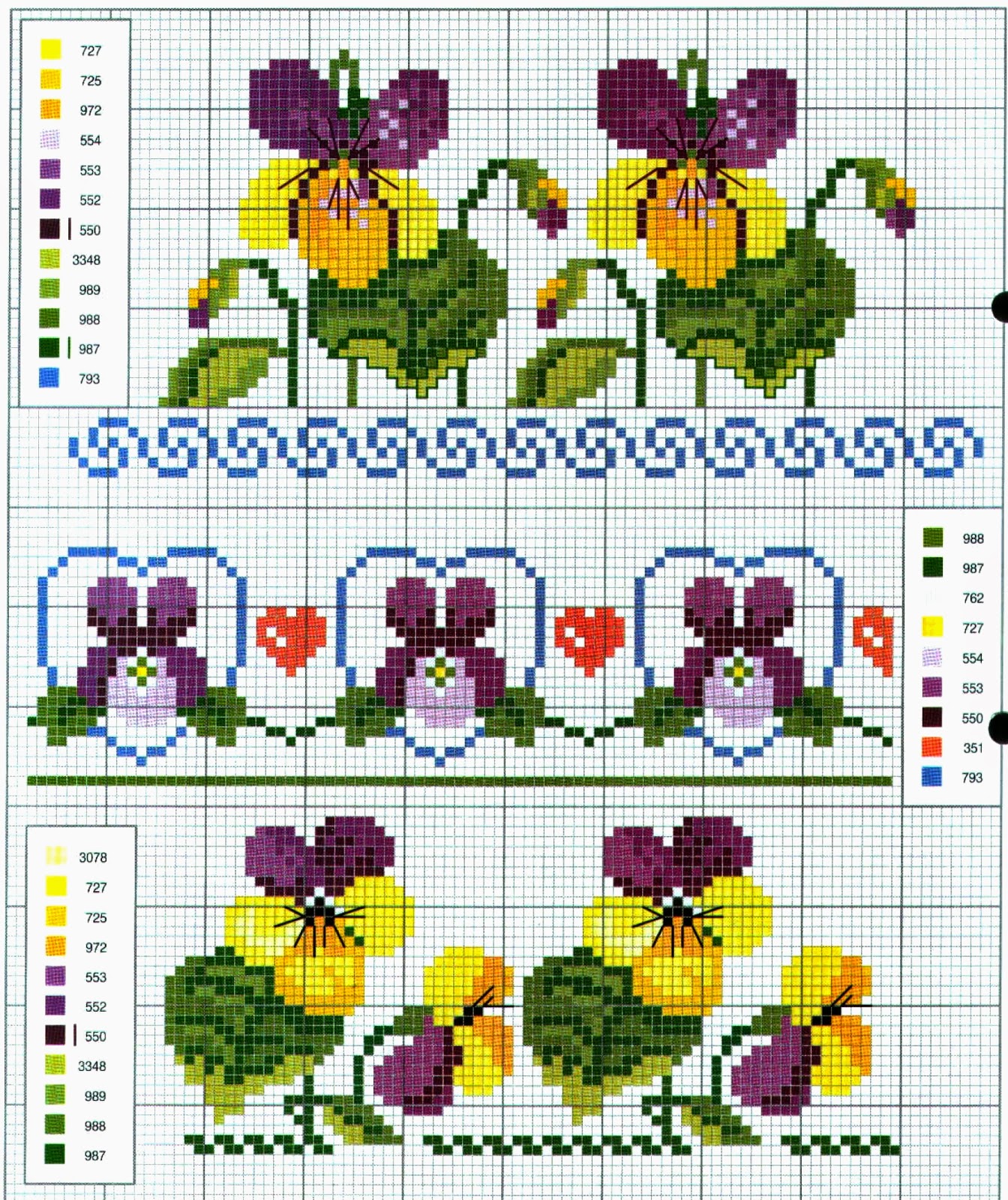 Grande raccolta di Schemi e grafici per Punto croce free: Schemi a ...