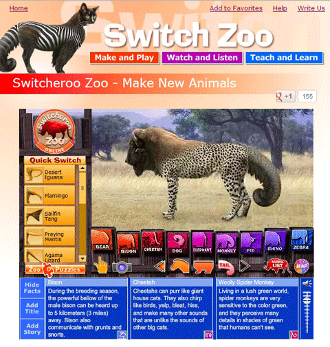 Sensei: ARKive & Switch Zoo