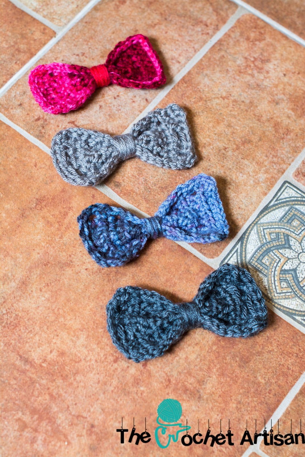 The Crochet Artisan | Crochet Patterns and Tutorials: Cute Crochet Bows
