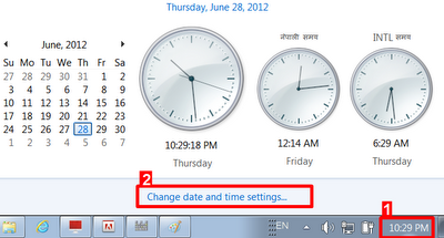 How To Change Date Time And Time Zone Settings In Windows 7 Youtube