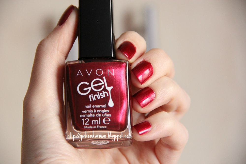AVON Gel Finish - Red Velvet || Oje İncelemesi | Görkem Karman Abat