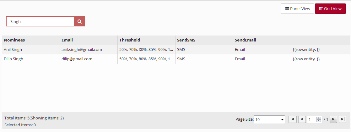 Angularjs Ng Grid Filter Filtertext Format